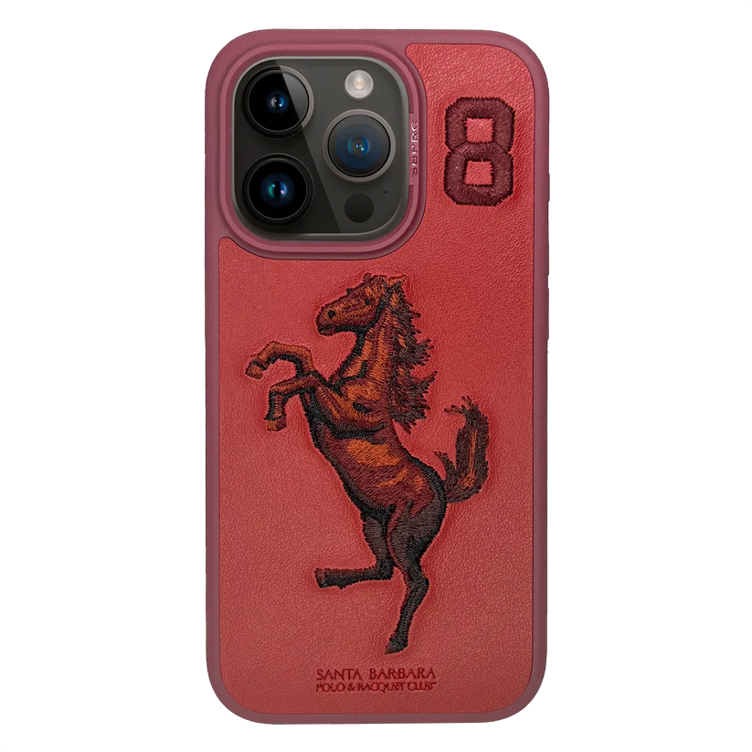 iPhone 15 Pro Max Boris Series Genuine Santa Barbara Leather Case ...