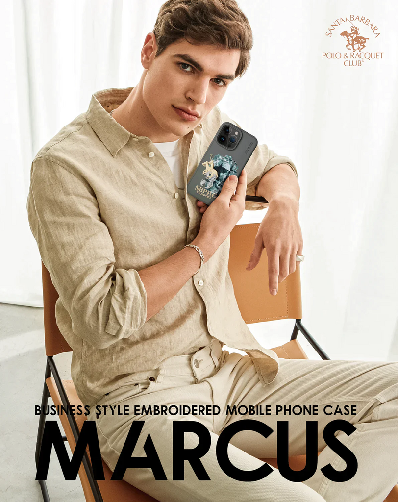 iPhone 15 Marcus Series Genuine Santa Barbara Leather Case – Santa ...
